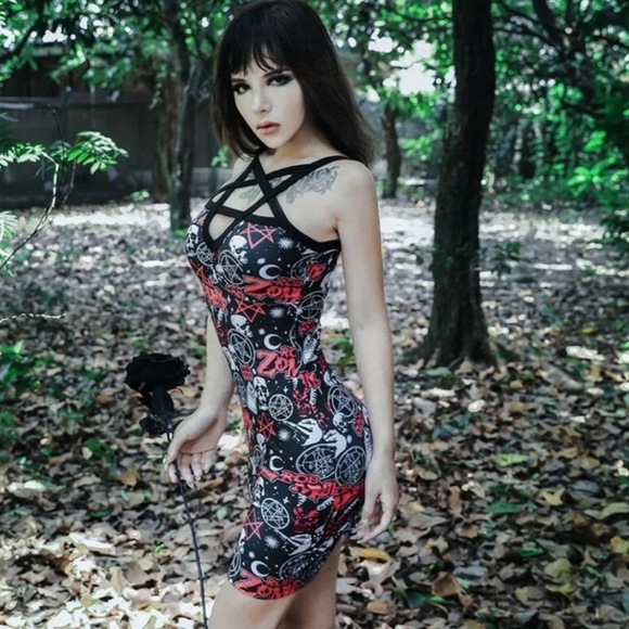 Killstar | Dresses | Killstar X Rob Zombie Hillbilly Delux Collab Collection Demonoid Midi Dress ...